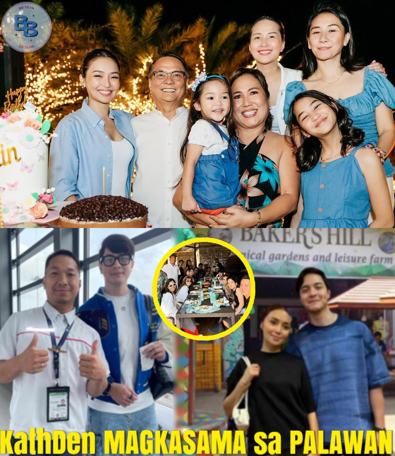 KathDen @Palawan: Kathryn at Alden Nagdiwang ng Kaarawan ni Mommy Min ...