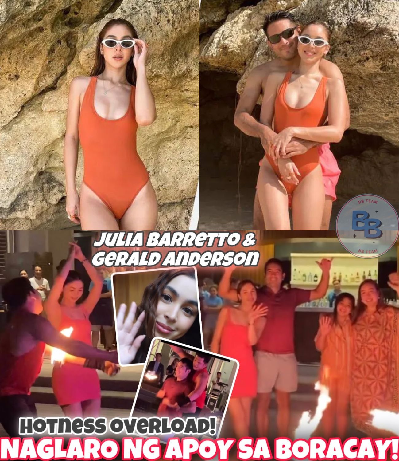 Julia Barretto at Gerald Anderson nasa Boracay at naglaro ng apoy iba talaga gumiling si Julia ...