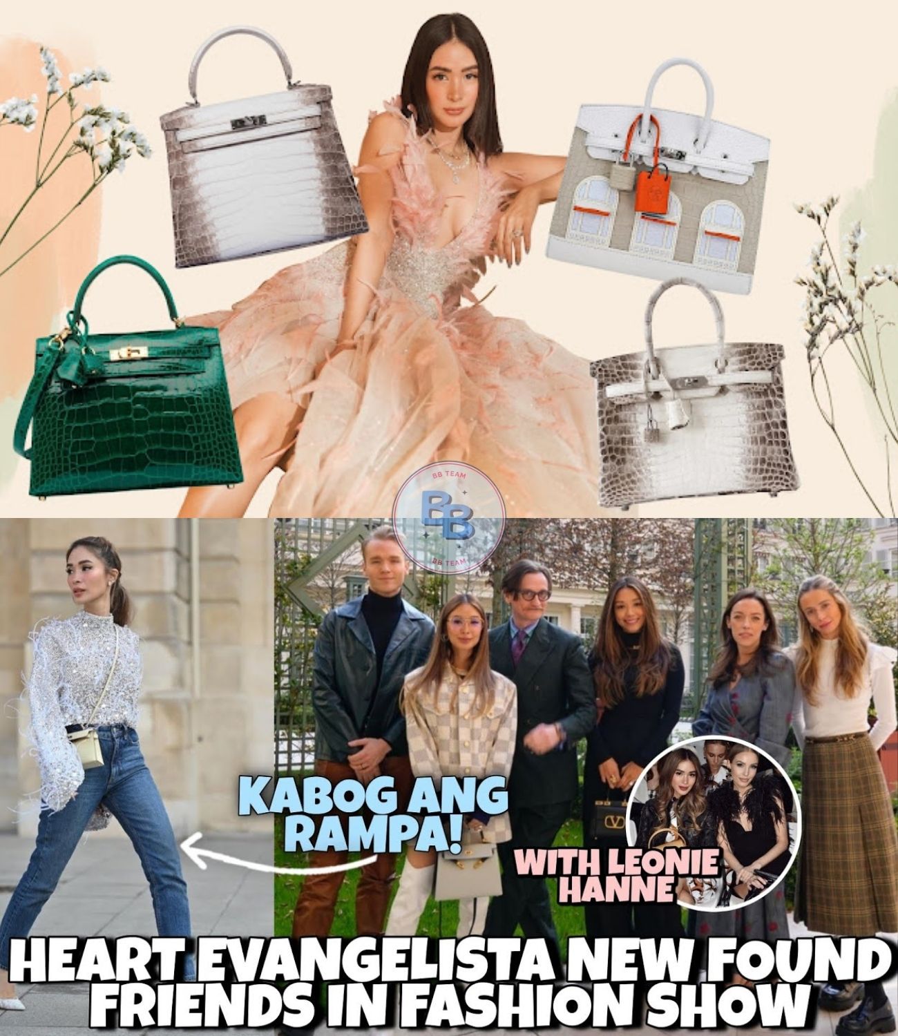MS. HEART EVANGELISTA KINABOG ANG PAG RAMPA SA HERMES FASHION SHOW ...