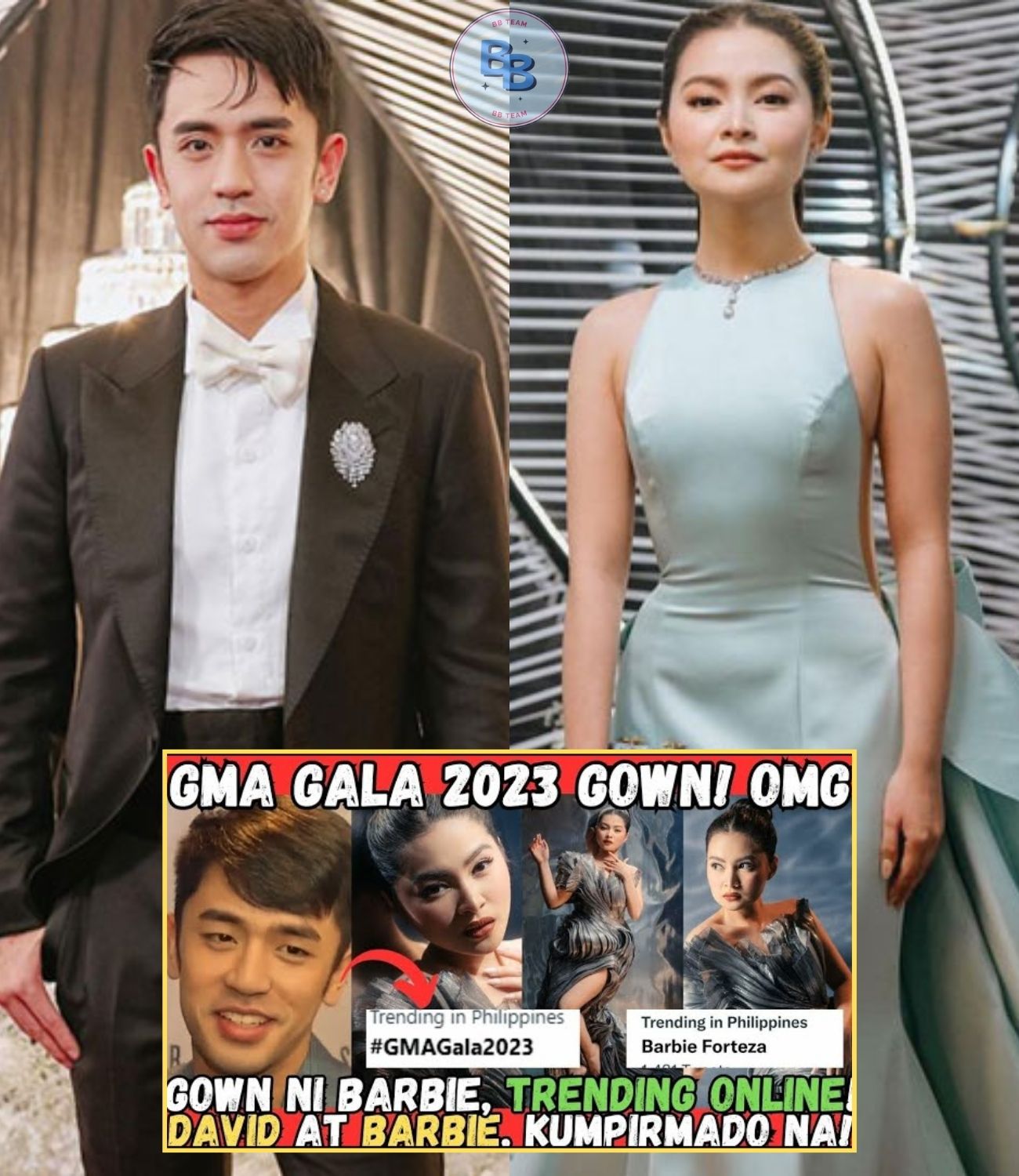 [BREAKING] Barbie Forteza at David Licauco, Kumpirmado sa GMA Gala! Gown ni Barbie, Trending ...