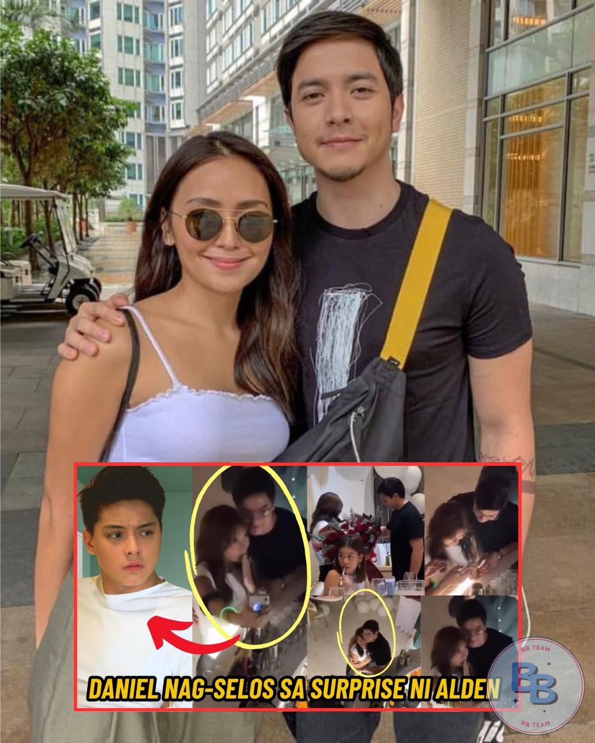 Ikinaselos ni Daniel ang Surprise Flowers ni Alden para kay Kathryn ...