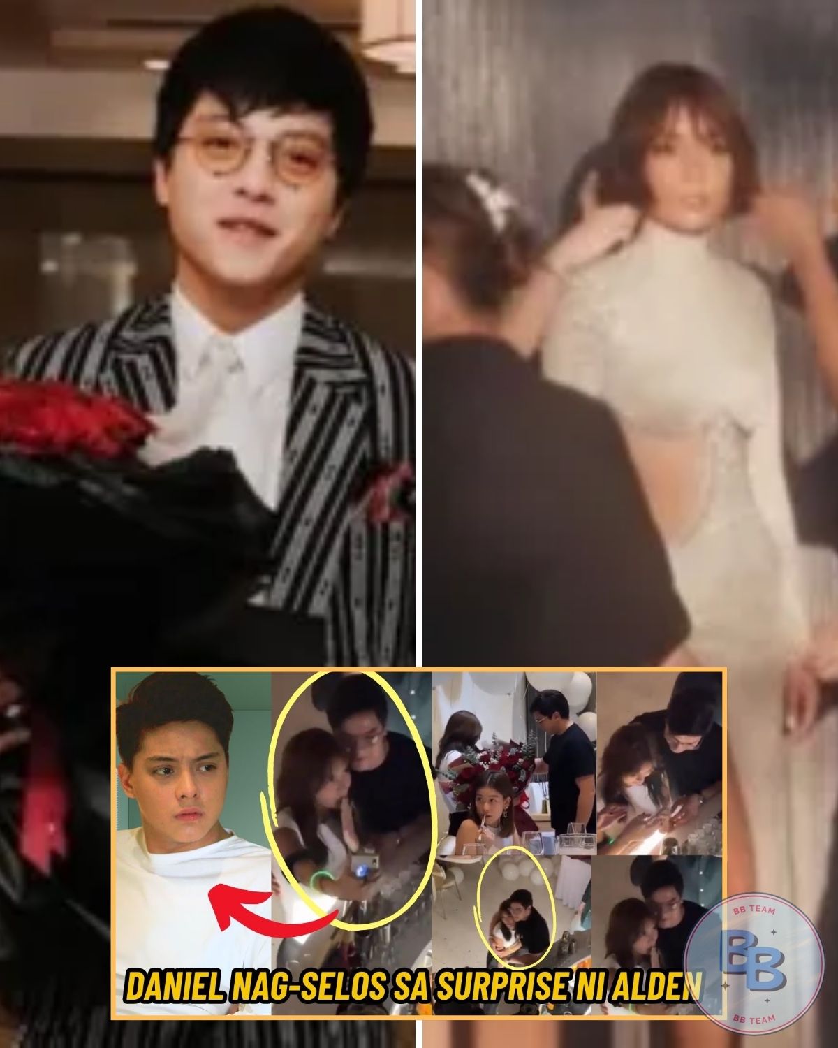 Ikinaselos ni Daniel ang Surprise Flowers ni Alden para kay Kathryn: Grabe ang Yakapan at ...