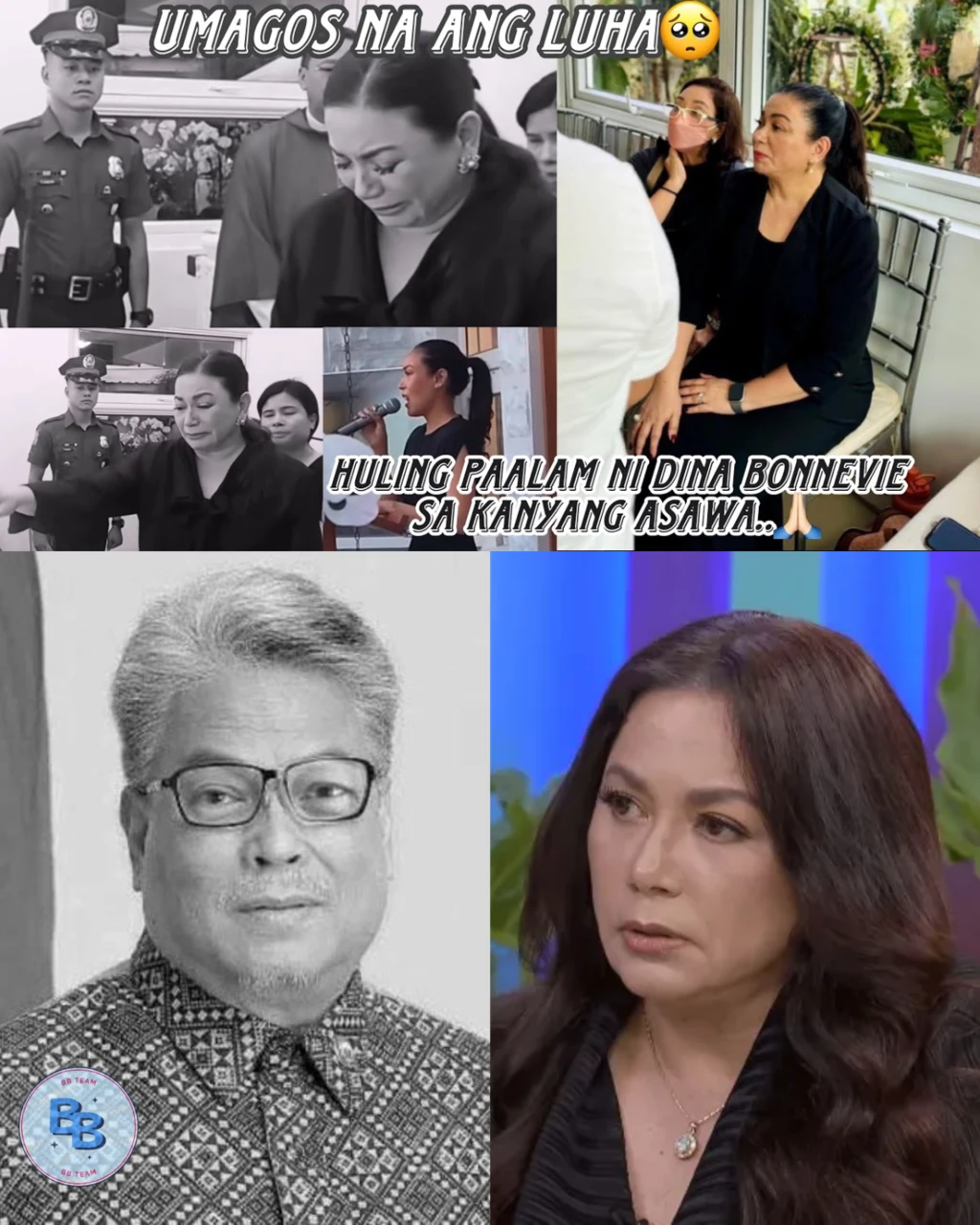 Huling pamamaalam ni Dina Bonnevie sa kanyang asawa si DV Savellano ...