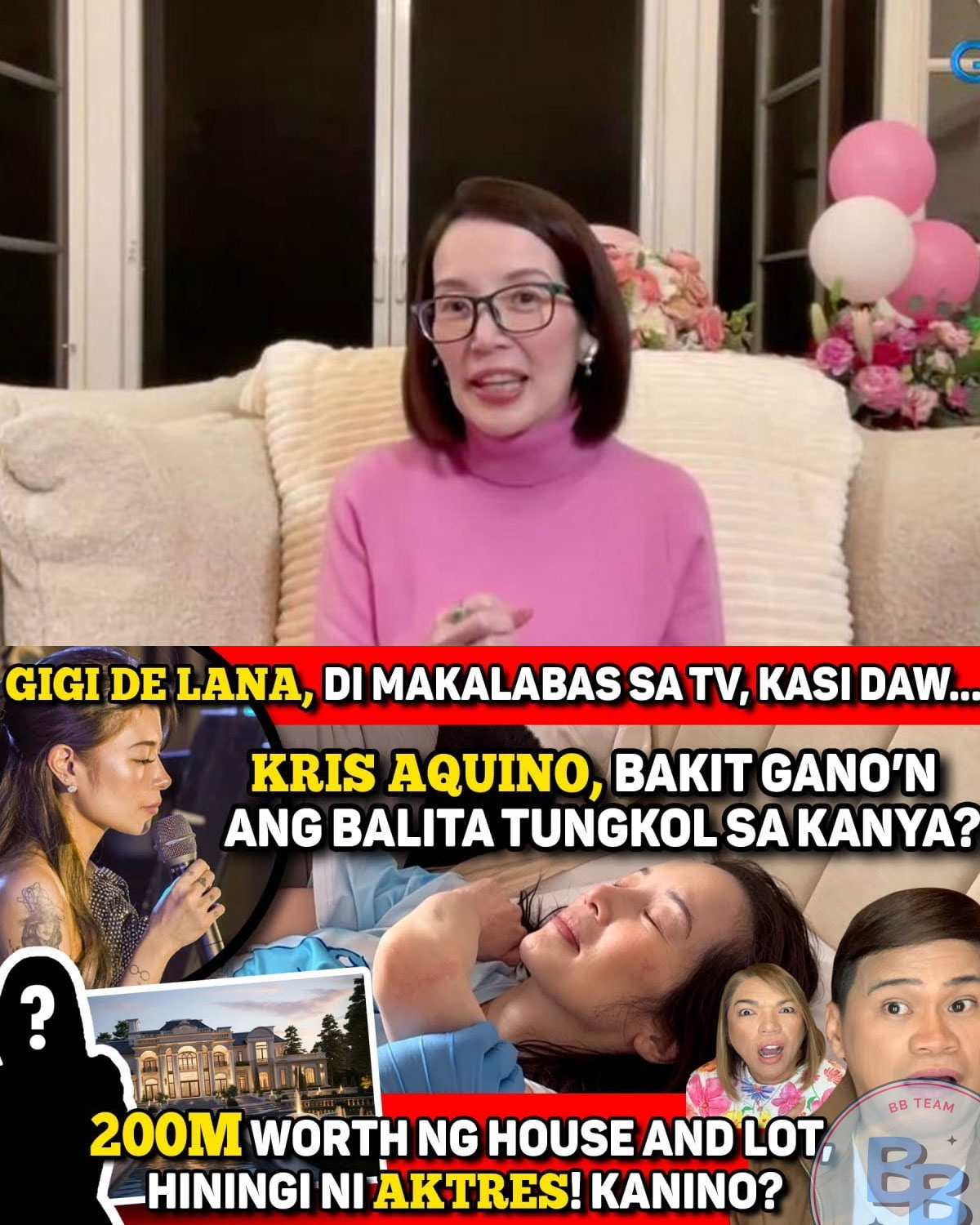 GIGI DE LANA, KAYA PALA DI NAKAKALABAS SA TV 🔴 KRIS. AQUINO, "BAD NEWS"!🔴200M BIGAY LANG KAY ...