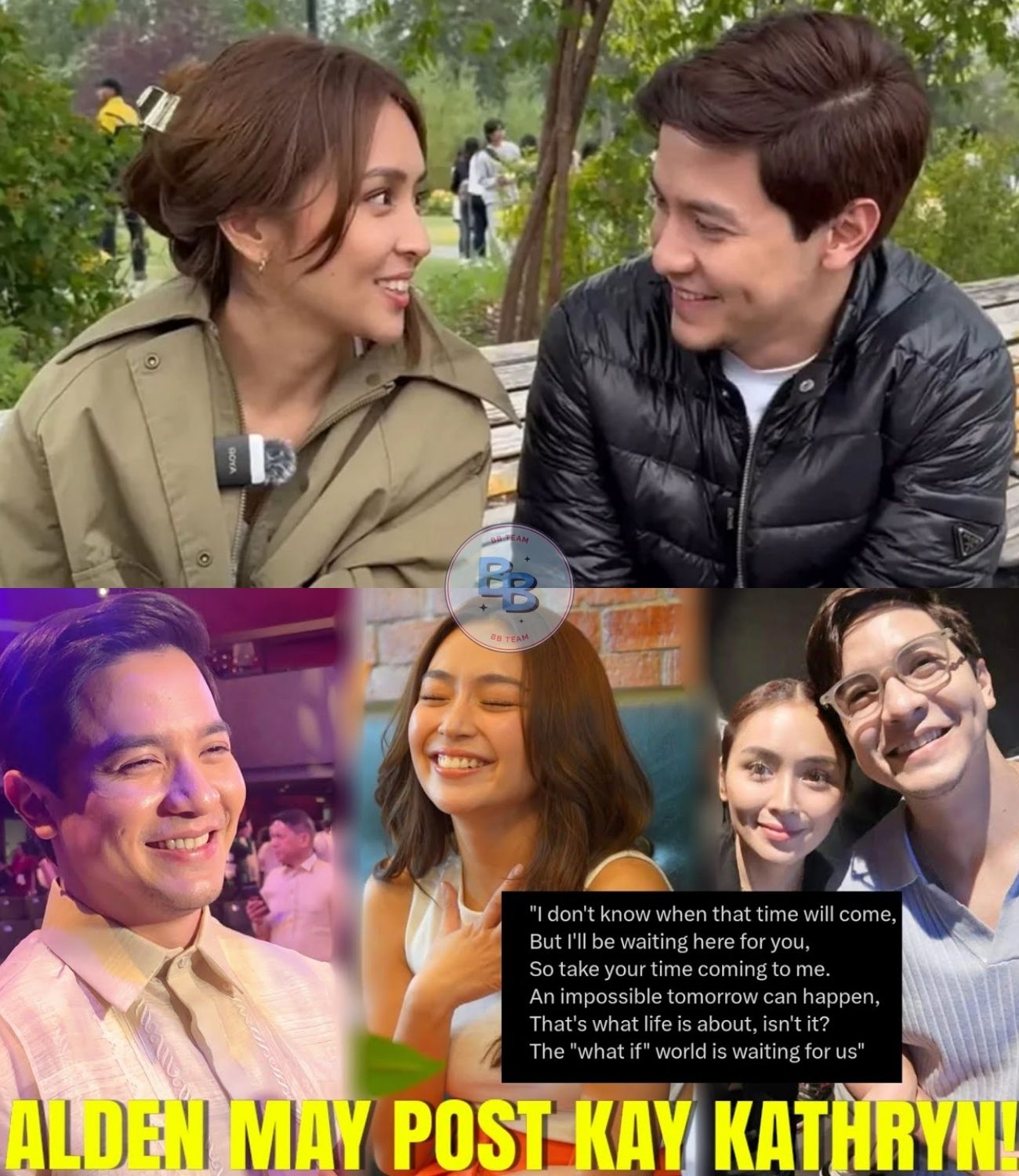 Alden, NAGPOST PARA KAY Kathryn! KathDen Fans, Hindi Makapaniwala sa Malalim na Mensahe! - News