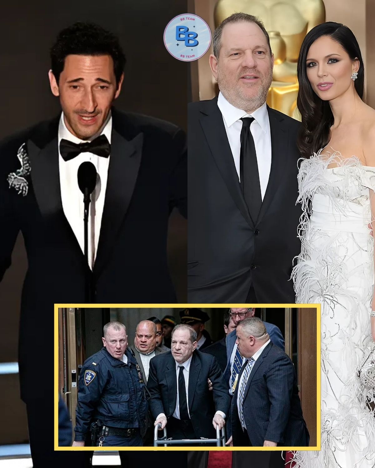 Harvey Weinstein breaks silence on Adrien Brody mentioning his children in Oscars speech - News