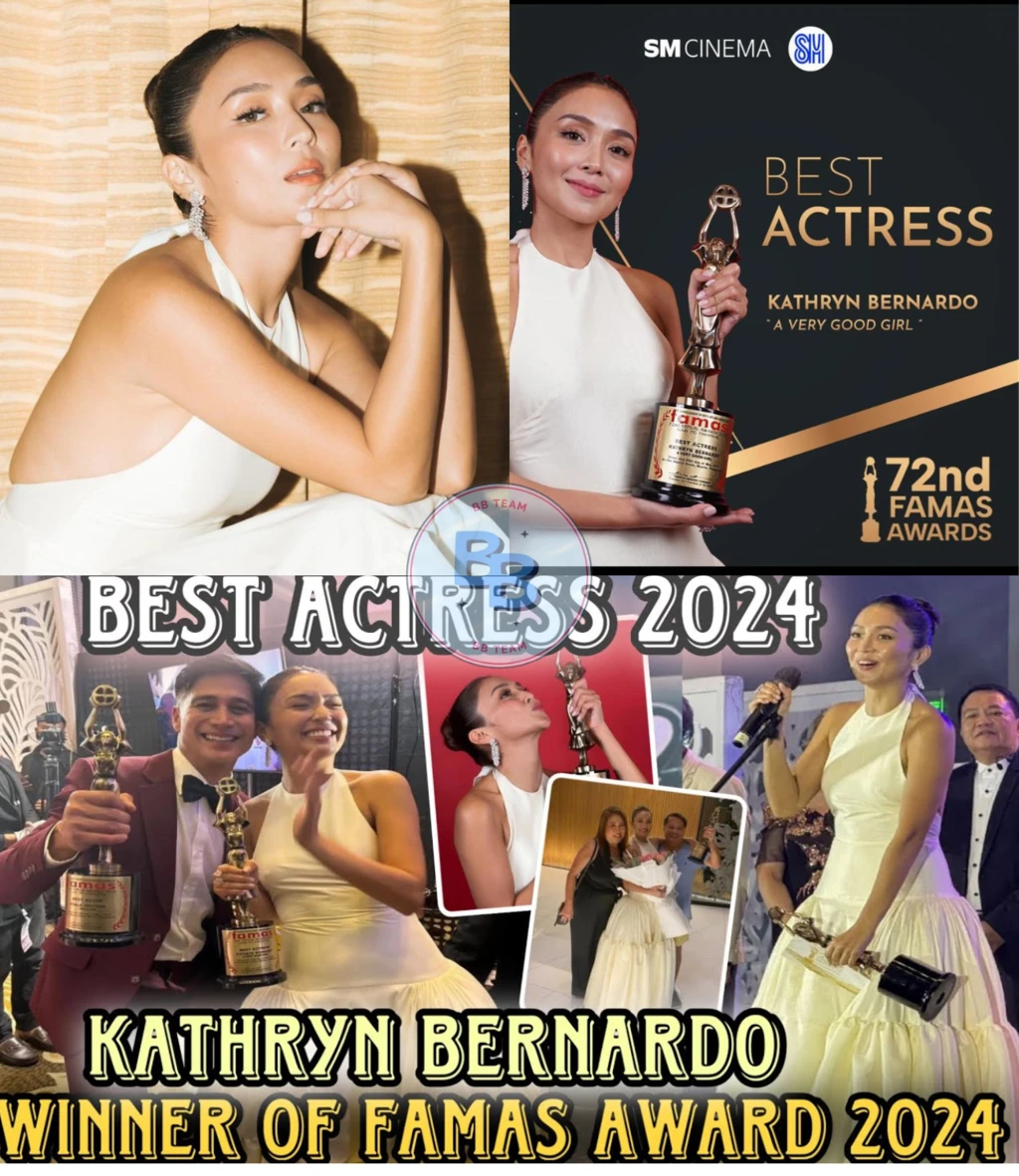 🎉 "Kathryn Bernardo Makes History! 🏅 Best Actress Win at 2024 FAMAS ...