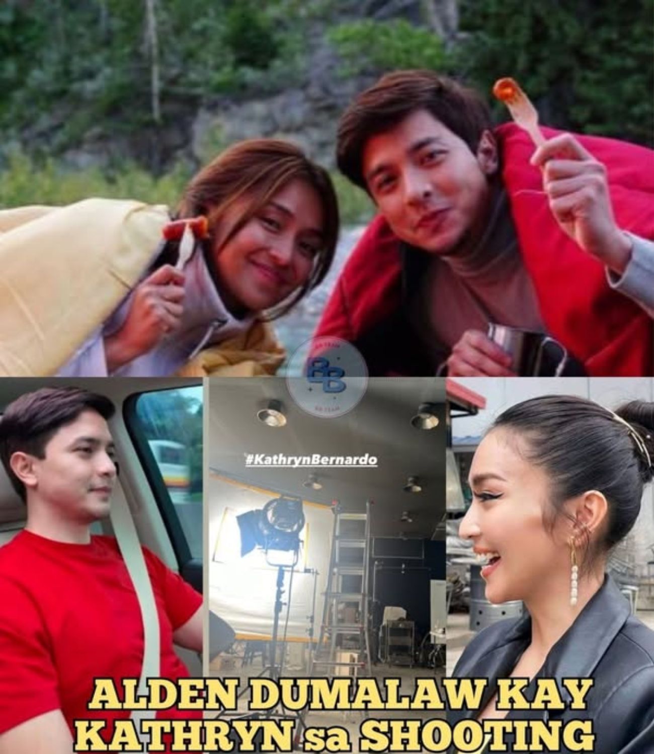 ALDEN LUMUHOD SA SET NG KATHRYN! Dumalaw sa Endorsement Shoot at Naghatid ng KILIG na Walang ...