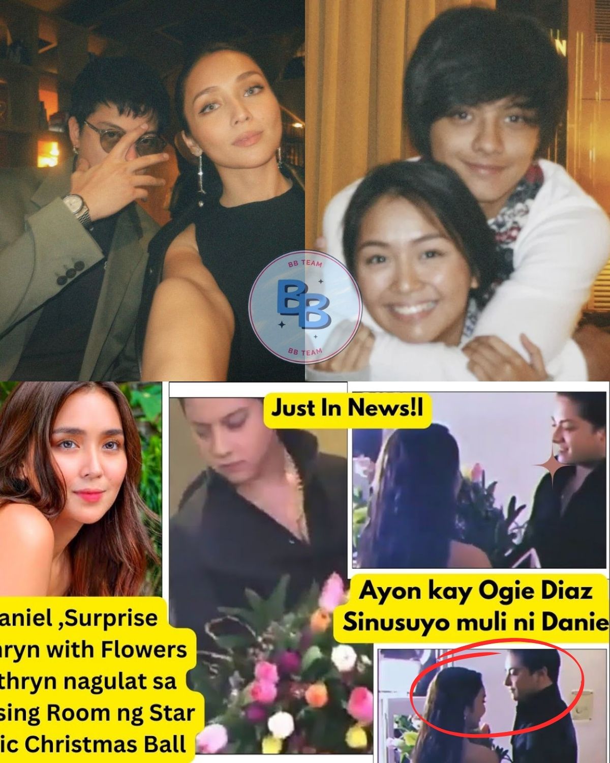 KATHRYN, NAGULAT NA MAY DALANG BULAKLAK SI DANIEL .NAG USAP SA DRESSING ...