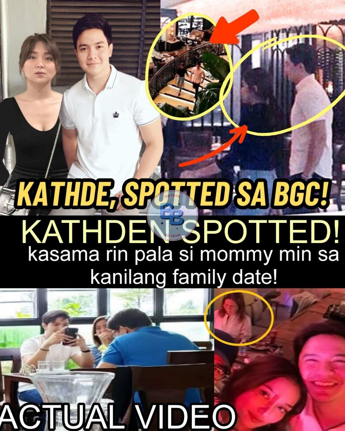 ACTUAL VIDEO! ALDEN AT KATHRYN, HAWAK-KAMAY SA ISANG RESTAURANT KASAMA ...
