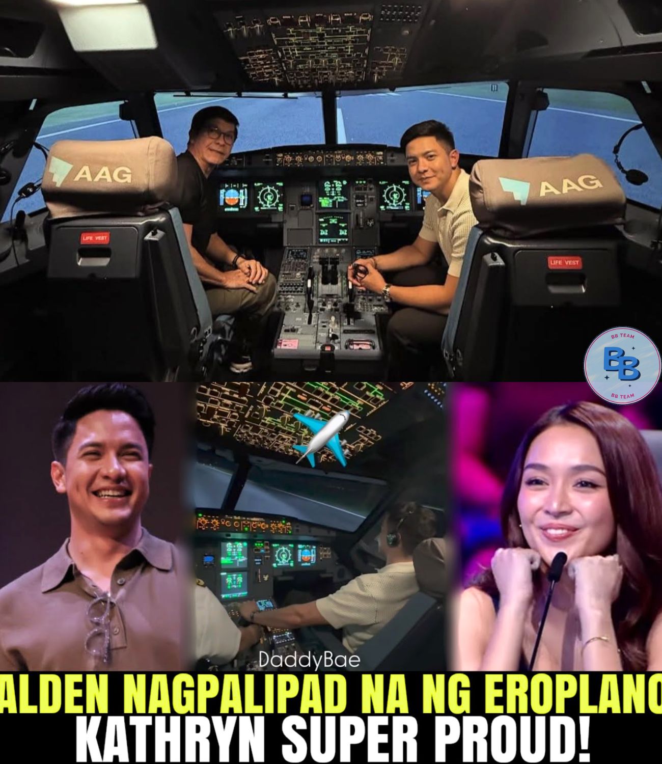 ALDEN RICHARDS, PILOTO NA TALAGA?! Eksklusibong VIDEO ng Kanyang Unang Flight, Ibinunyag! Fans ...