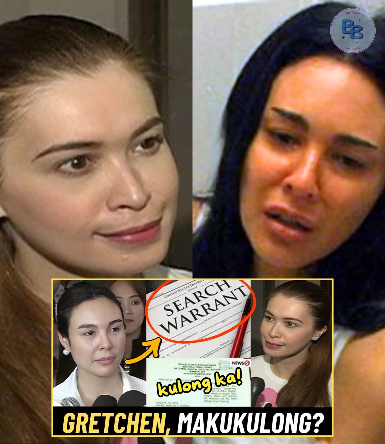 SH0CKING NEWS: GRETCHEN BARRETTO nasa HOT WATER na ngayon? ARREST WARRANT OUT?! Sunshine Cruz at ...