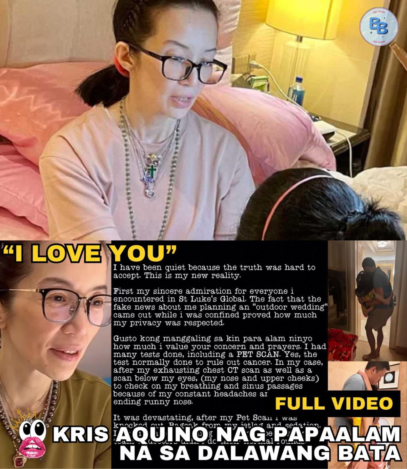 OMG! KRIS AQUINO BREAKS DOWN IN TEARS – LEAVES EMOTIONAL GOODBYE AND MESSAGE FOR HER SONS! FANS ...