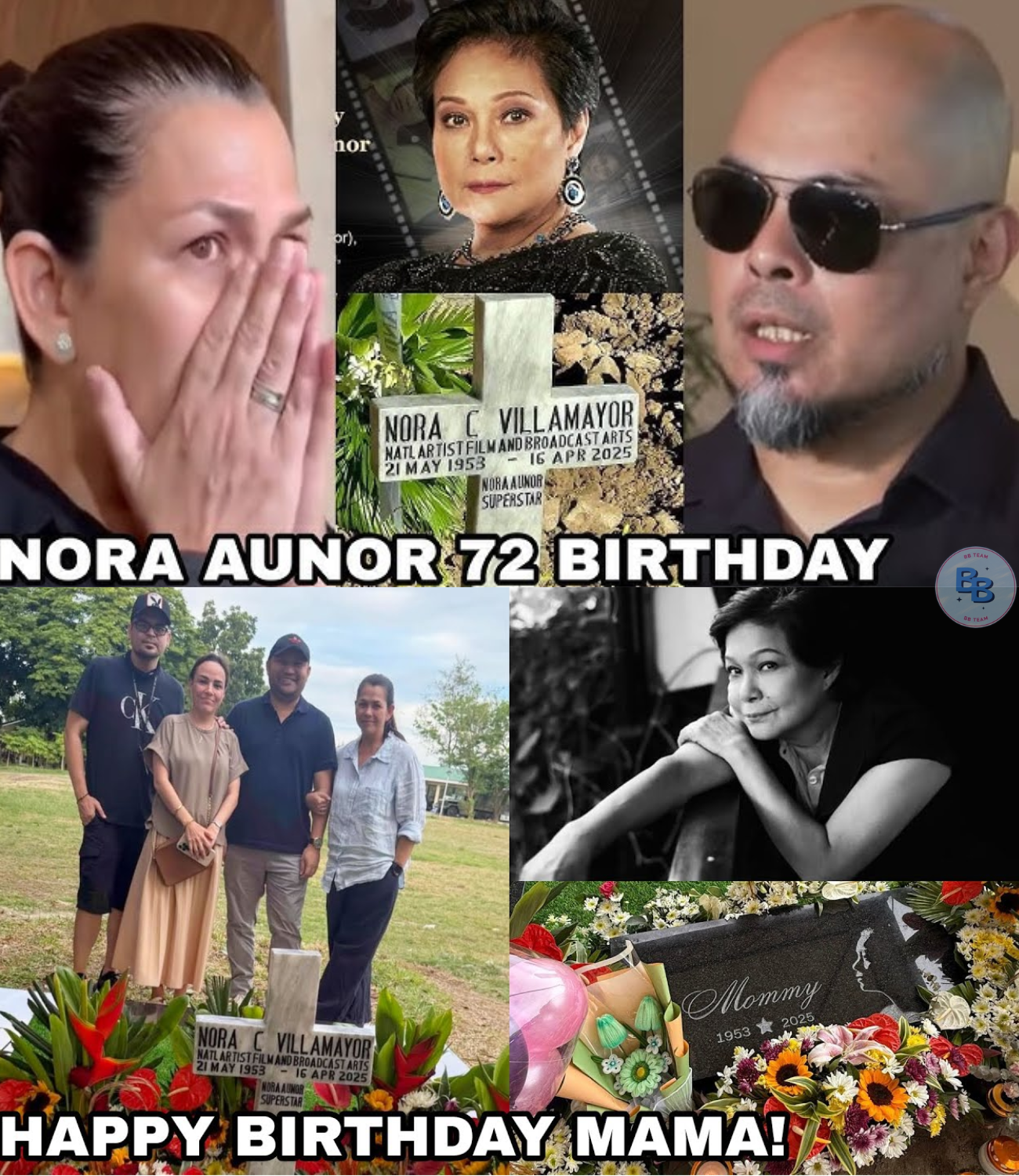 NORA AUNOR 72ND BIRTHDAY SA SEMENTERYO NAG-ALAY NG BULAKLAK SILA LOTLOT ...