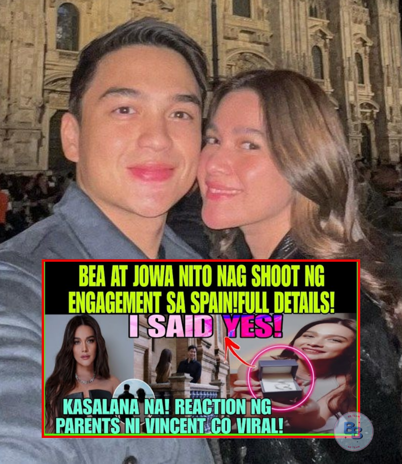 BEA ALONZO JOWA NITO NAGSHOOT NG ENGAGEMENT SA SPAIN!REACTION NG ...
