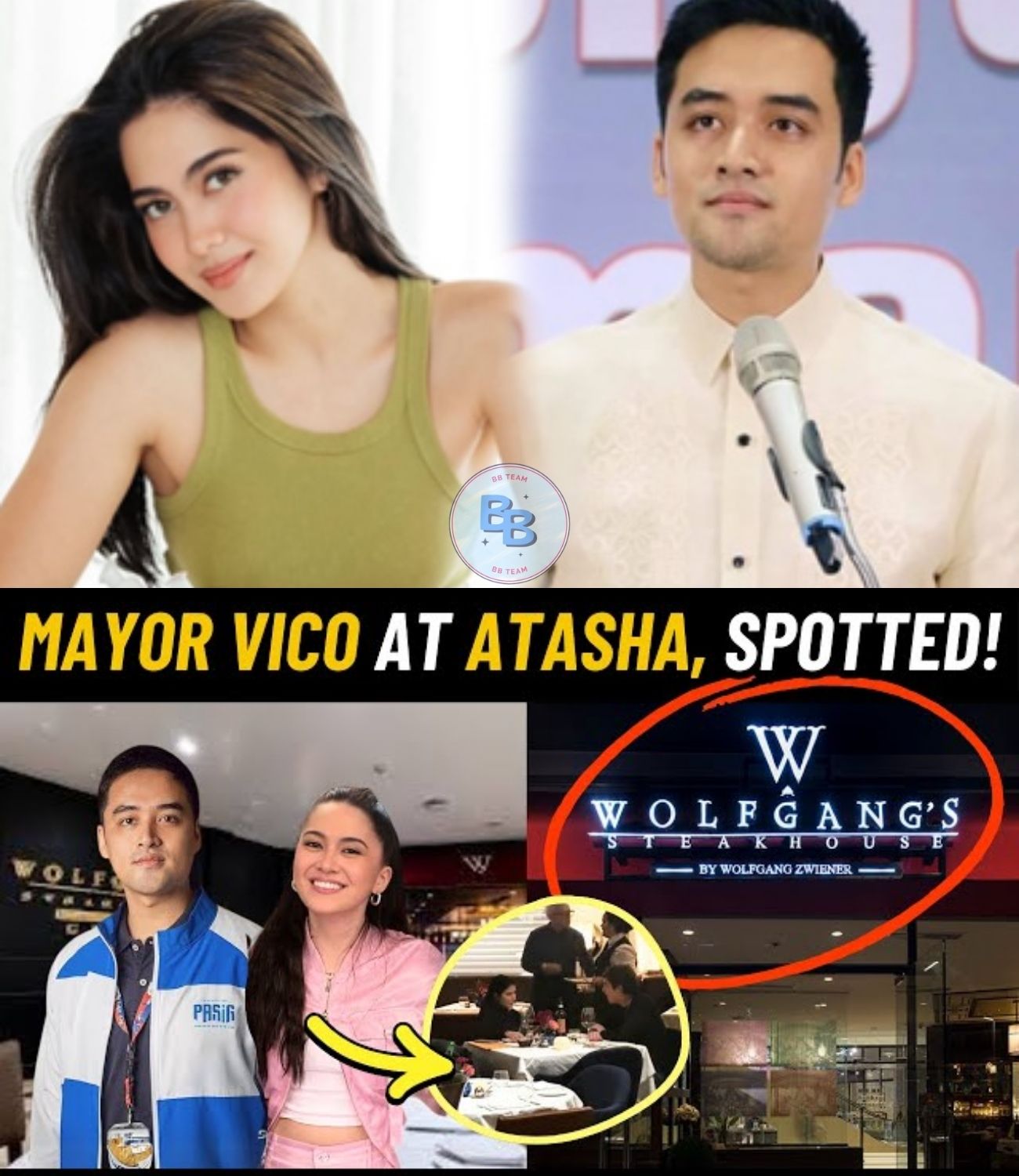 Vico Sotto Caught Holding Hands with Atasha Muhlach at Wolfgang Steakhouse—Netizens Explode Over ...