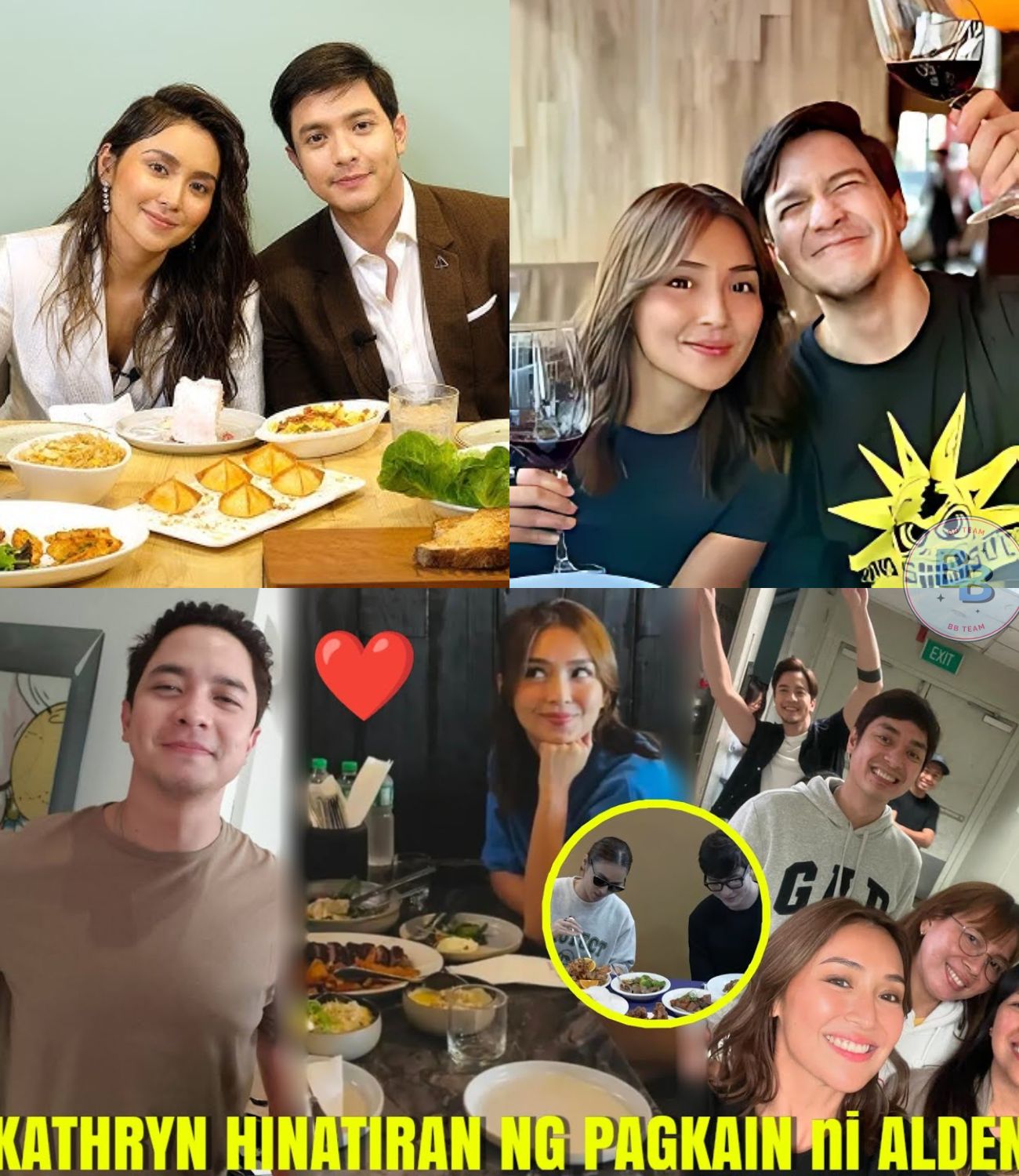 WOW! Sweet Gesture! Alden, Dinalhan si Kathryn ng Pagkain sa Taping ng ...