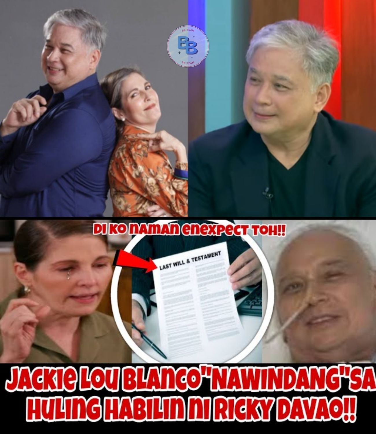 Shocking Final Will of Ricky Davao to Jackie Lou Blanco Revealed — Fans STUNNED by the Heart ...