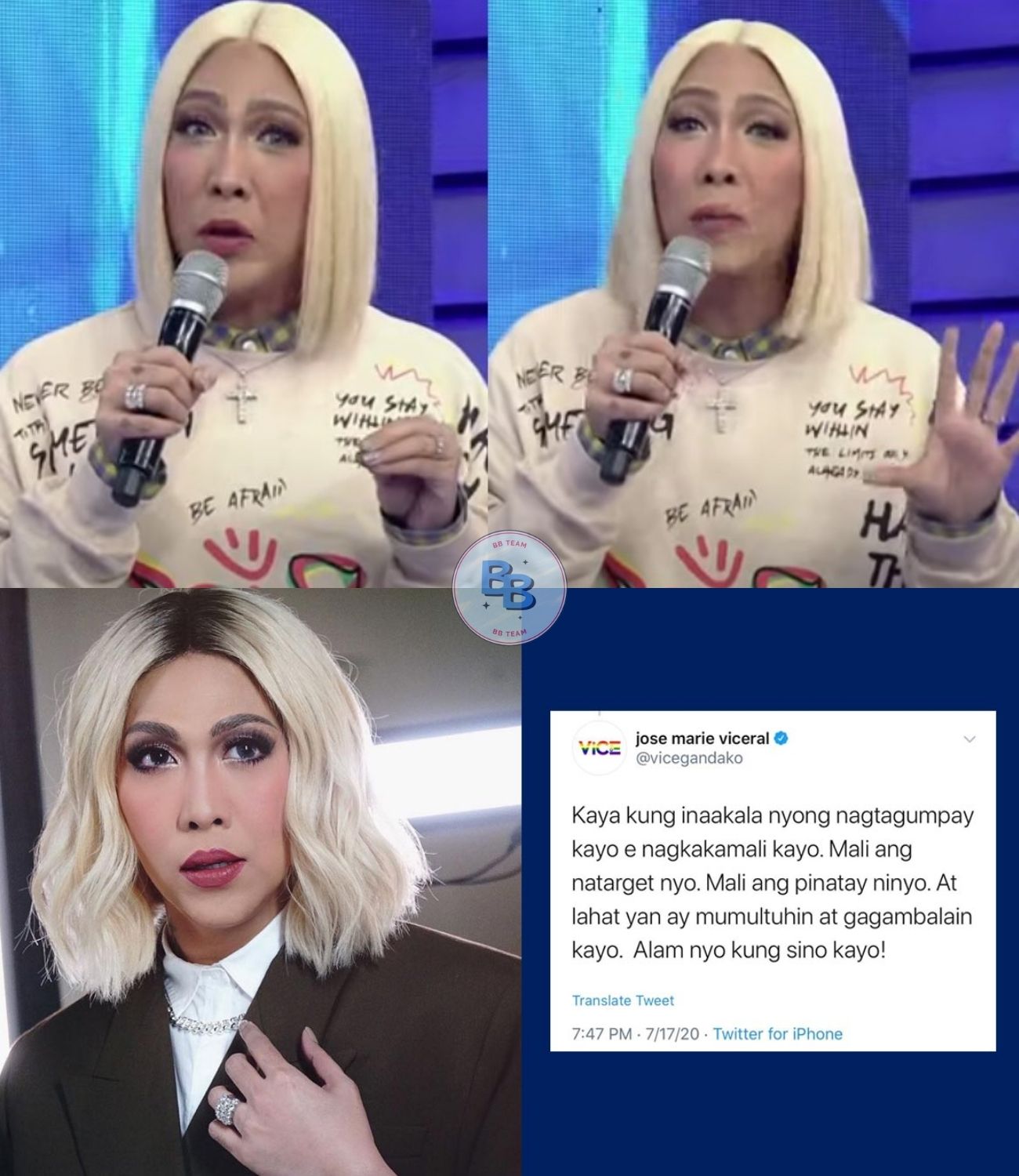 Vice Ganda to the people who shut down ABS-CBN: "Mali ang natarget nyo ...