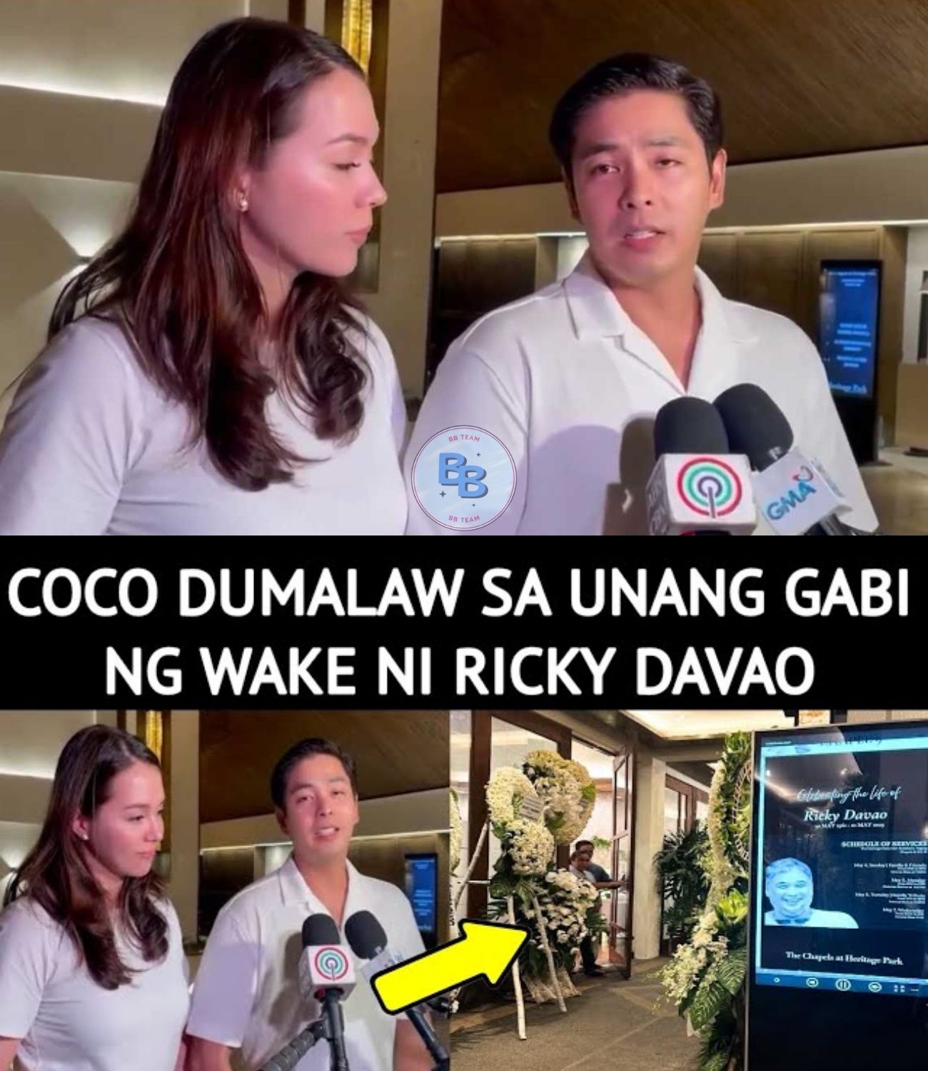 COCO MARTIN SPOTTED AT RICKY DAVAO’S WAKE—SURPRISE APPEARANCE DURING ...