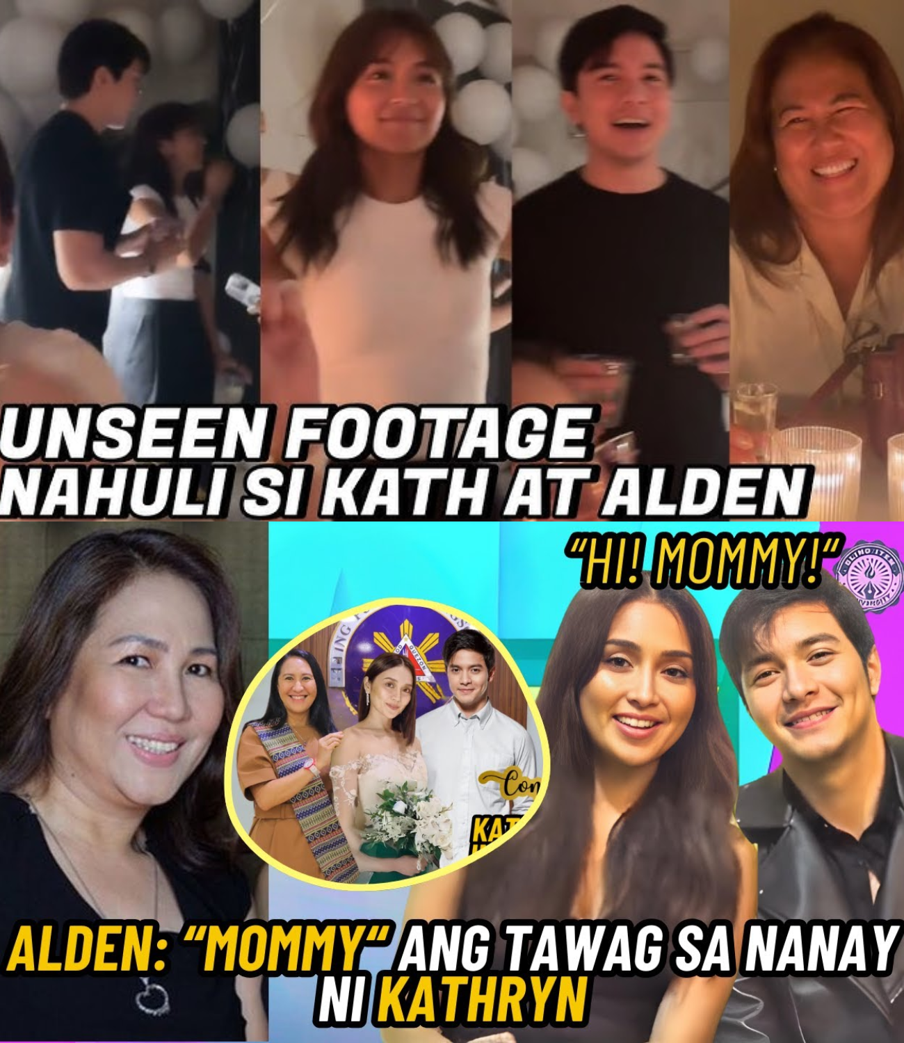 OMG! Adorable Moment: ALDEN RICHARDS CALLS KATHRYN BERNARDO’S MOTHER, MIN BERNARDO, “MOM”! - News