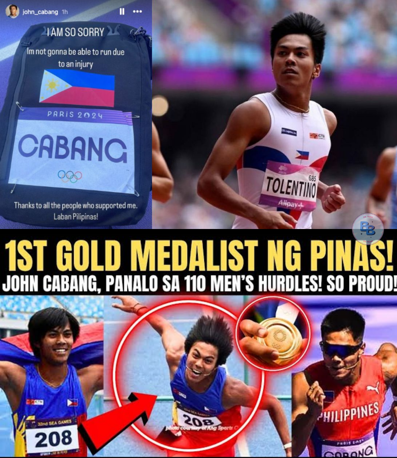 From Underdog to Legend: John Cabang Shocks the World with Historic 110m Hurdles Gold—The ...