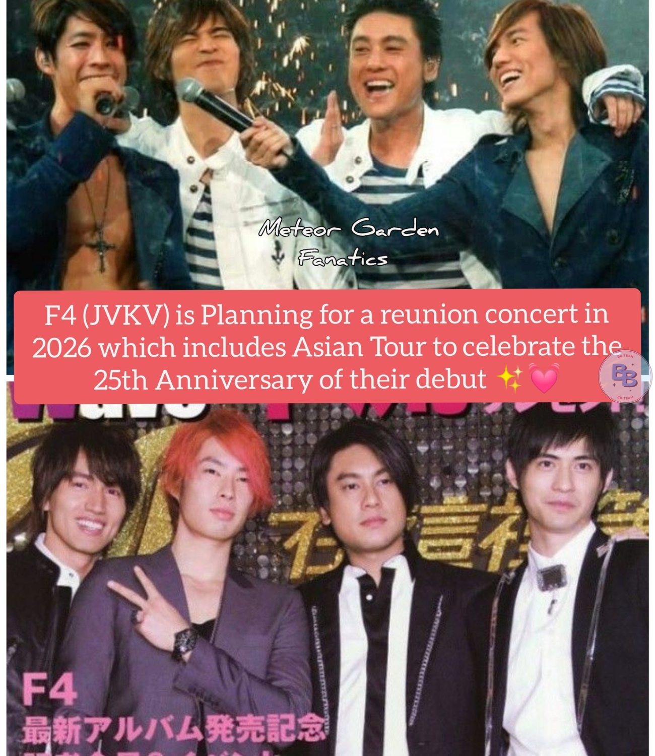 F4 Reunion Confirmed After 25 Years! Fans Prepare for the Concert of a Lifetime as Meteor Garden ...