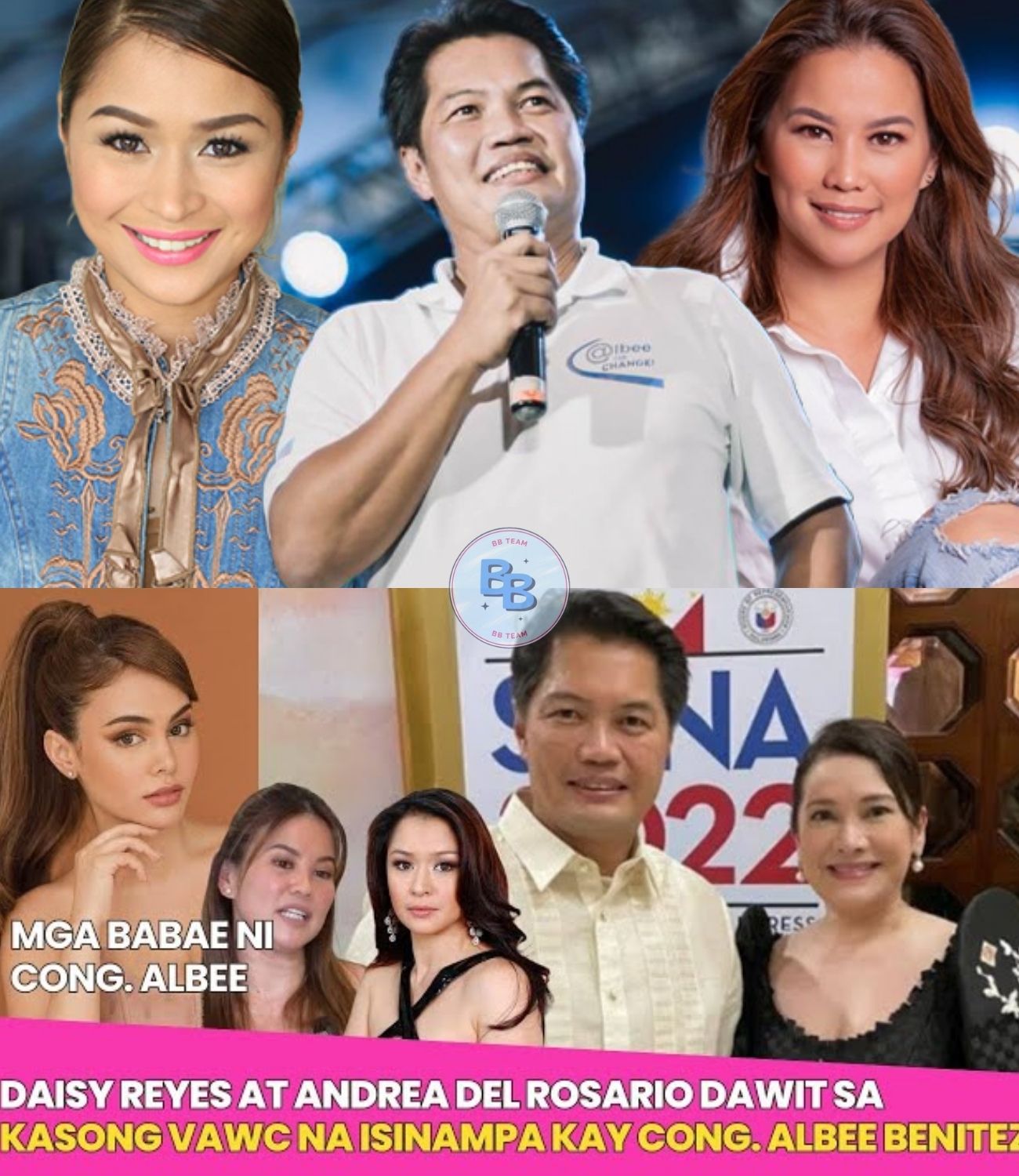 VIDEO! ANDREA DEL ROSARIO AT DAISY REYES, ANG DALAWANG BABAE NA NAANAKAN UMANO NI CONG ALBEE ...