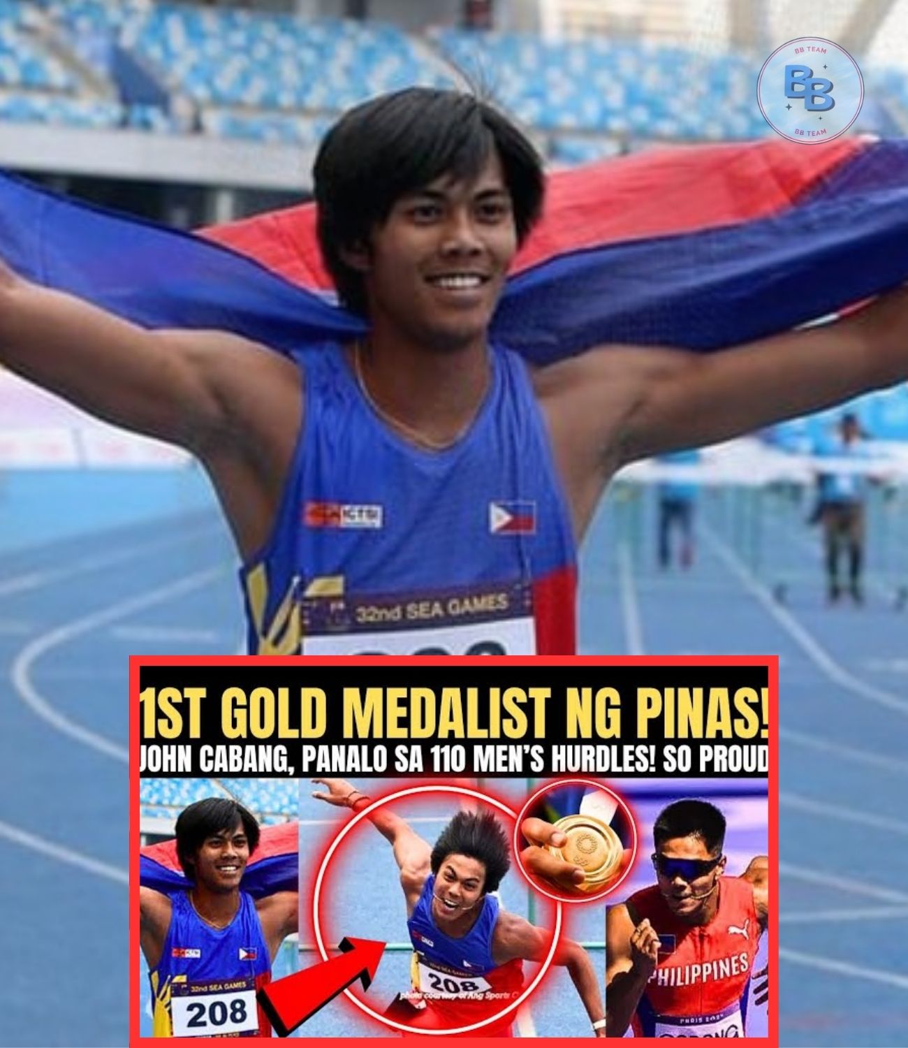 WOW! John Cabang Makes History as First Filipino to Win Gold in 110m ...