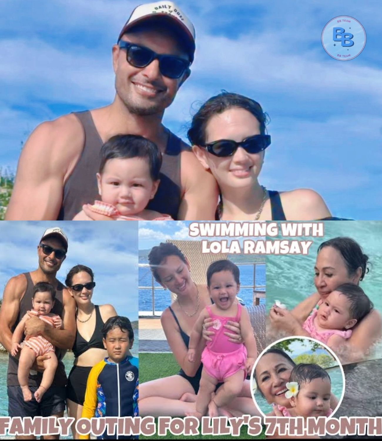 UNEXPECTED SCENE: Baby Lily Swims in Palawan with Lola Ramsay—Kuya ...