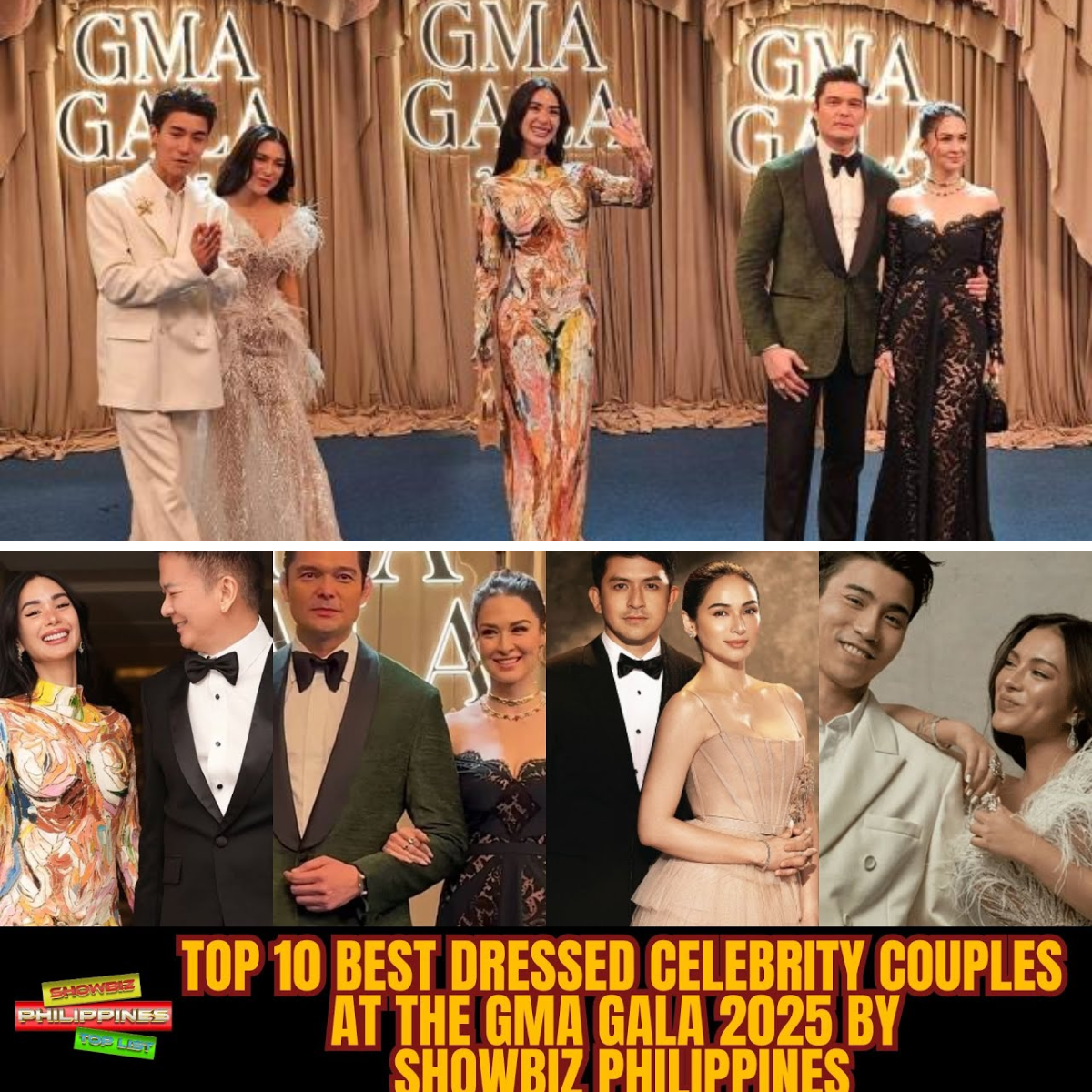 Top 10 Best Dressed Celebrity Couples at the GMA Gala 2025 by Showbiz ...