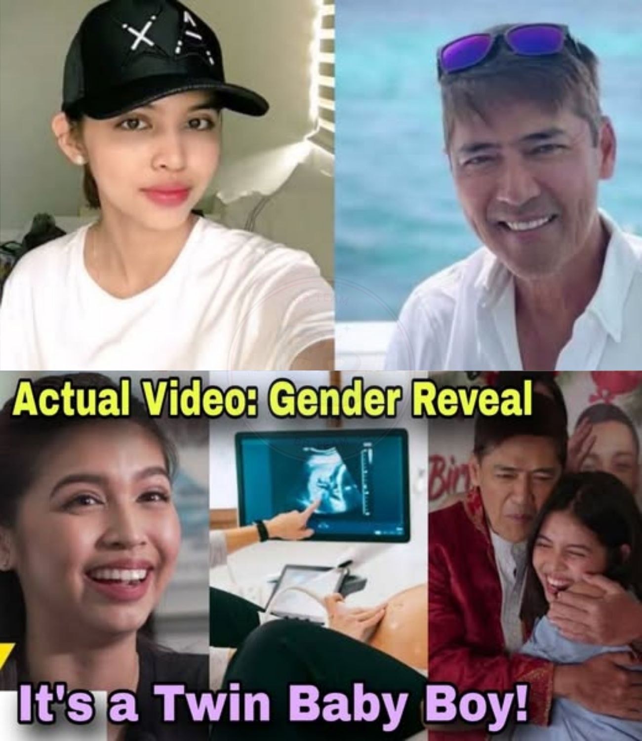 GENDER REVEAL NA KUMALAT: Kambal na Anak Nina Vic Sotto at Maine ...