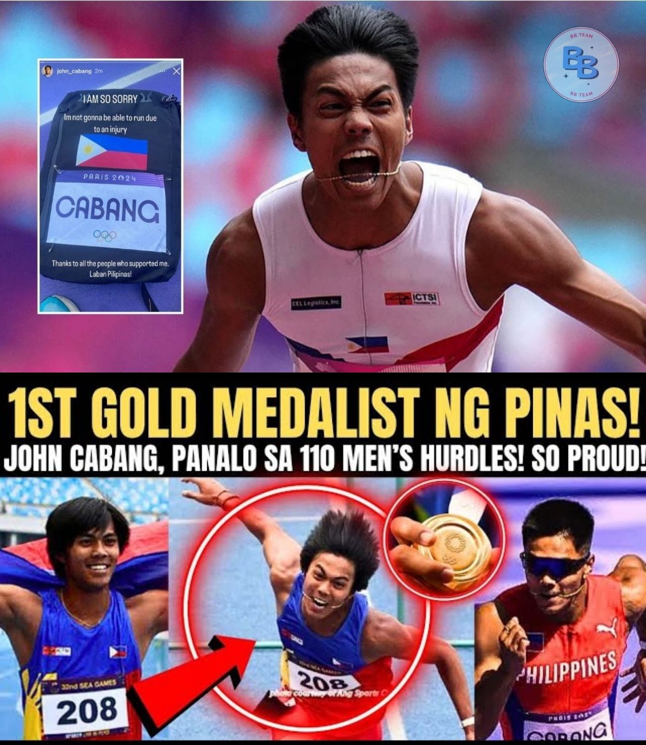🥇 WOW! JOHN CABANG MAKES HISTORY AS FIRST FILIPINO GOLD MEDALIST IN ...