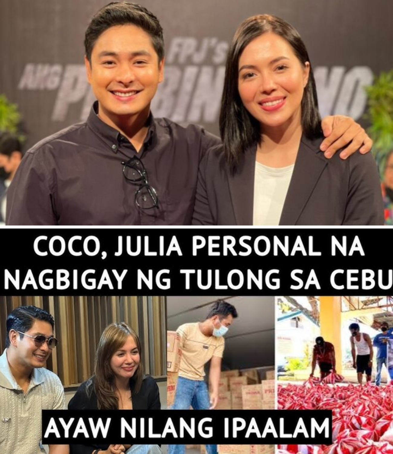SHOCKING ACT OF KINDNESS !! COCO MARTIN AND JULIA MONTES PERSONALLY ...