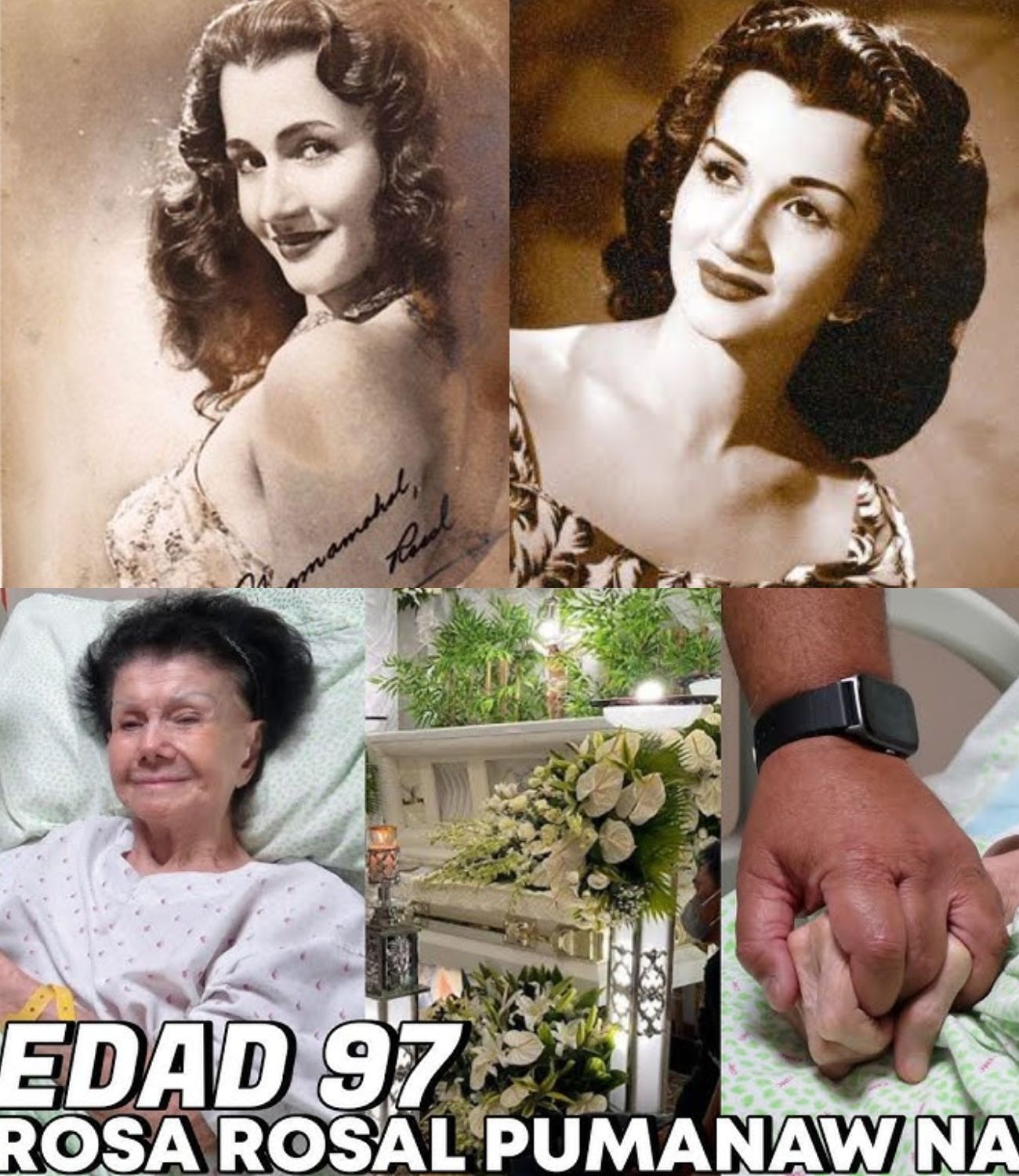 NAKADUDUROG NG PUSO 💔 Pumanaw na ang batikang aktres na si Rosa Rosal sa edad na 97 — isang ...