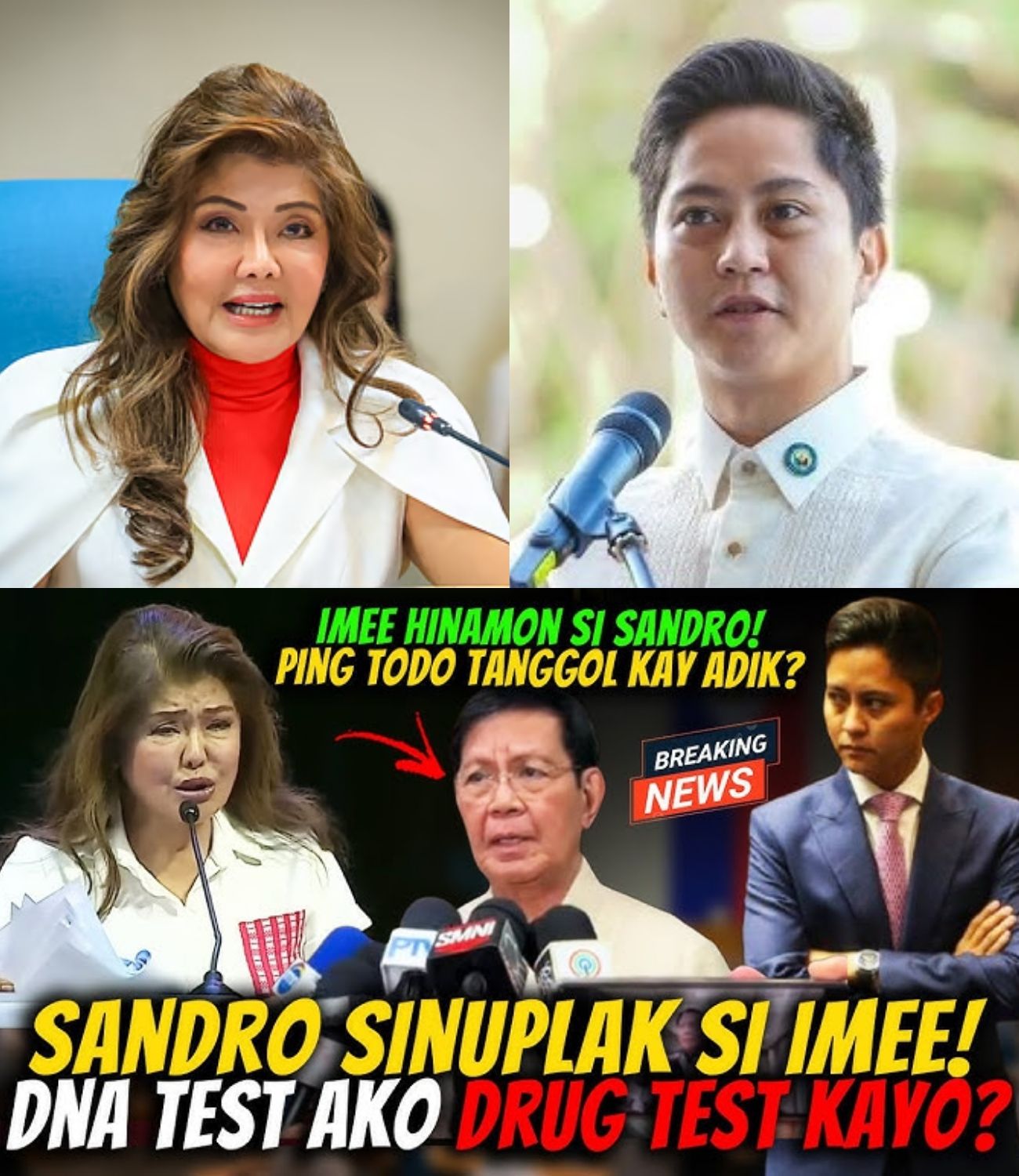 Imee Marcos, Sumagot kay Sandro! 'Magpa-DNA Test Ako, Magpa-Drug Test ...