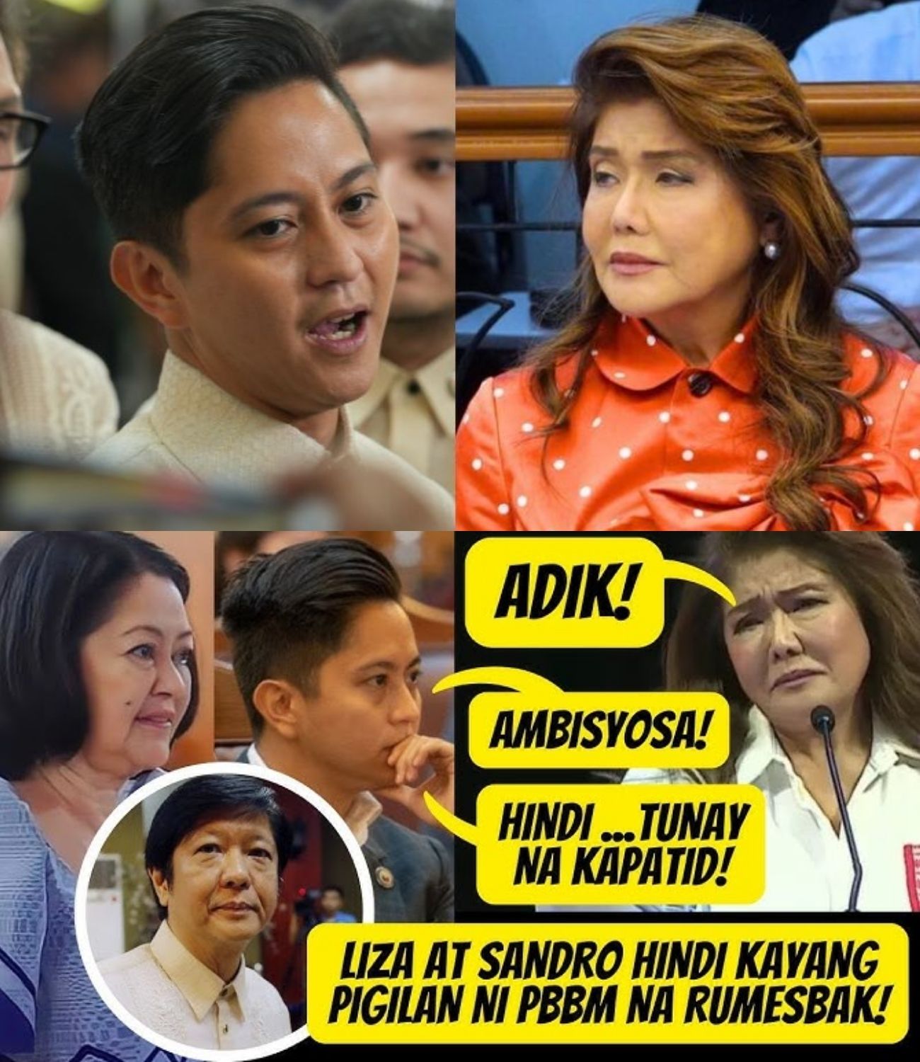 Sandro, Walang Pake sa Kapatid na Si Imee! 'Hindi Ko Siya Tunay na ...