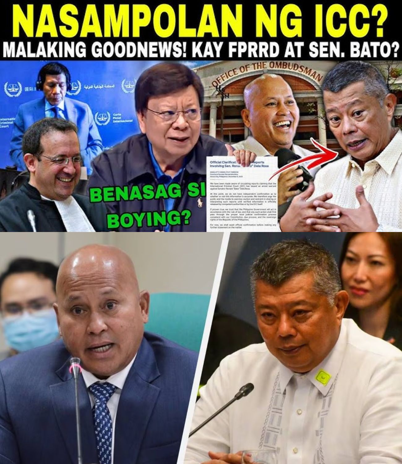 SOBRANG BOMBAH! REMULLA, HINABLOT NG ICC?! DU30 AT SEN BATO, NAGBIGAY ...