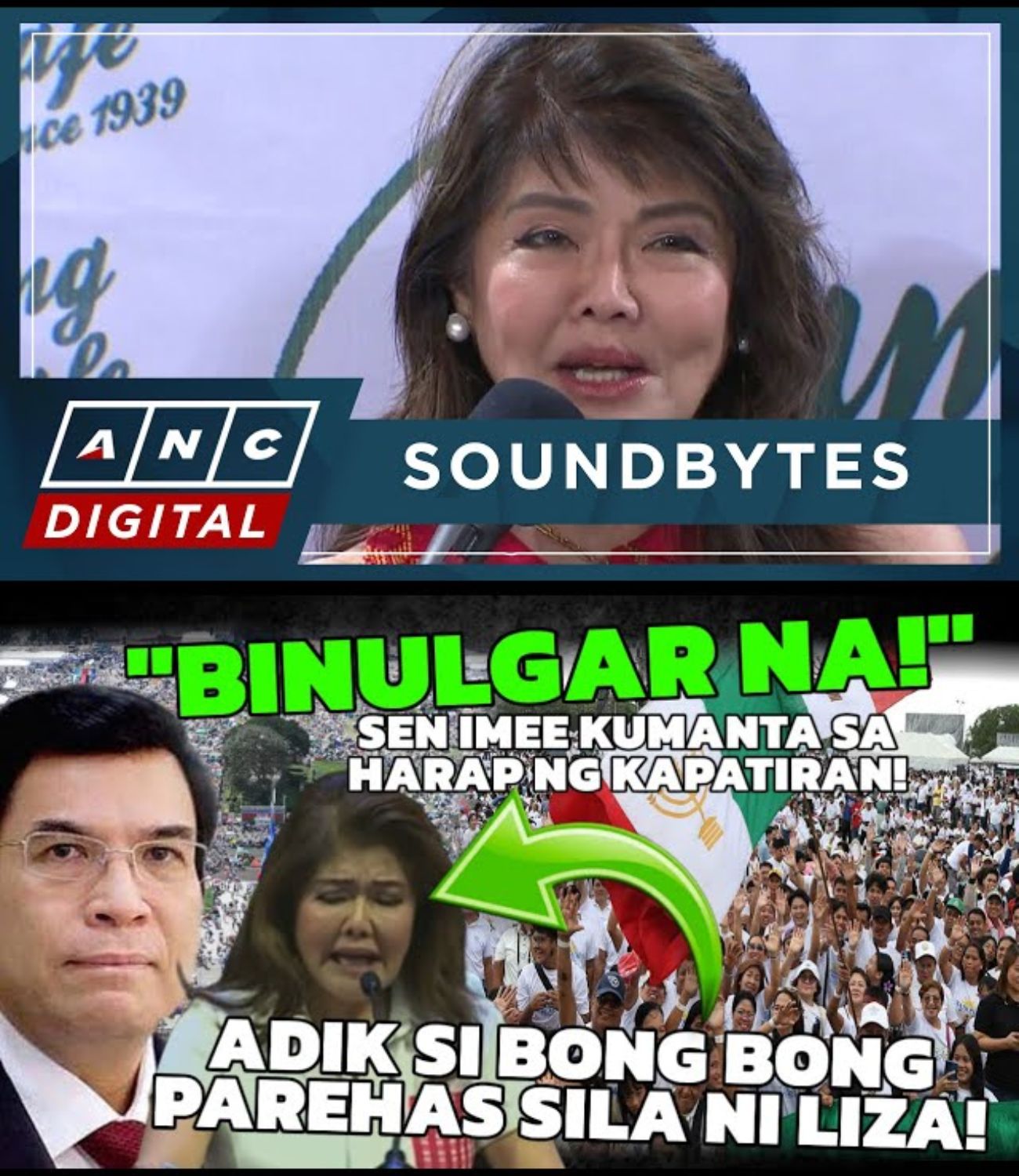 NAGULANTANG ANG KAPATIRAN SA IGLESIA! SEN IMEE KUMANTA NA! ADIK SI ...