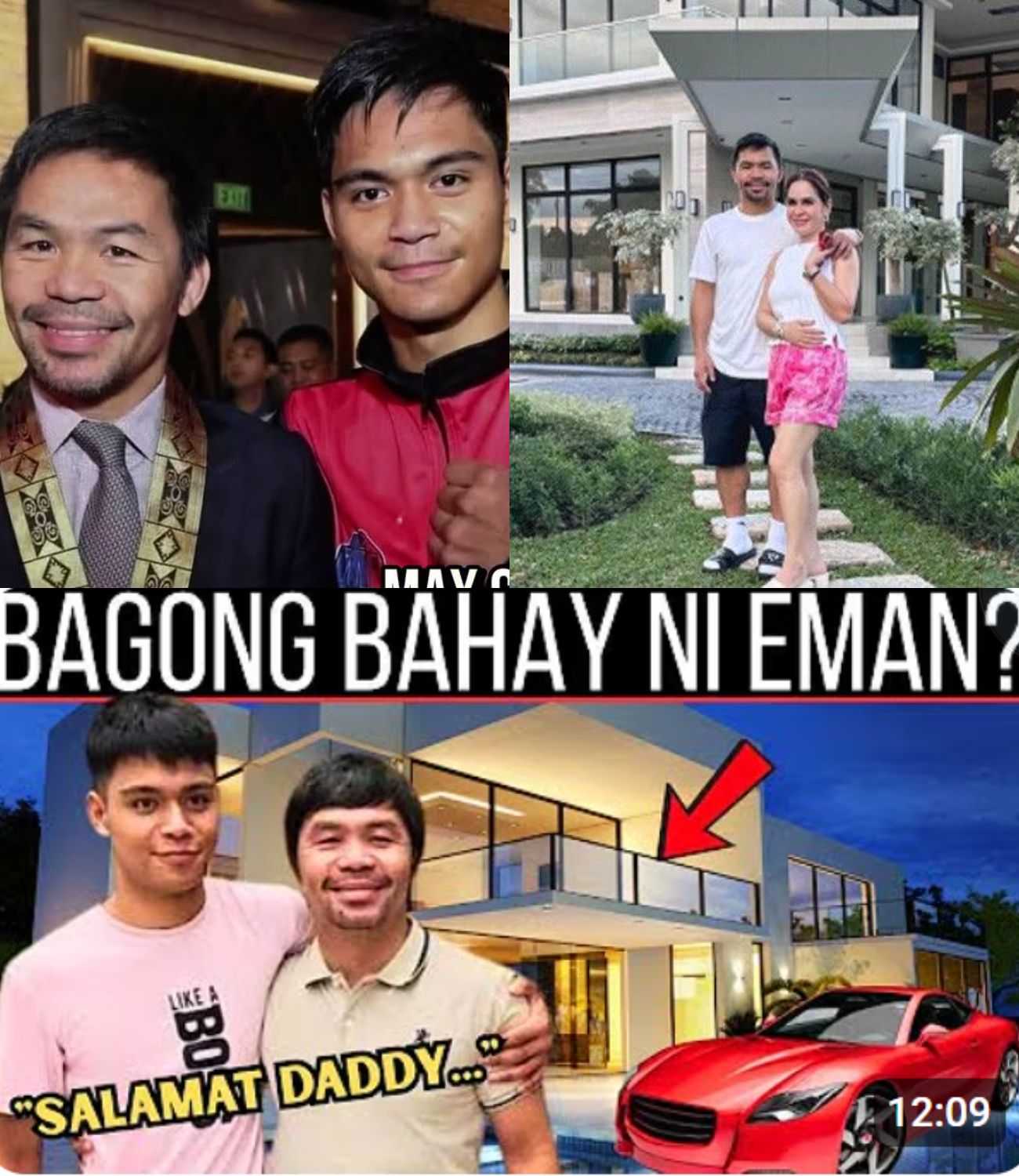 Manny Pacquiao Bibigyan Na Nga Ba ng Bahay si Eman Bacosa - News